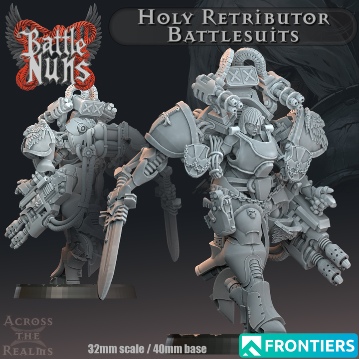 3D Printable Holy Retributor Battlesuits by Across the Realms